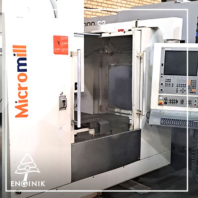 فروش دستگاه CNC فرزعمودی 3محور MICROMILL تایوان مدل V-20 | انجینیک
