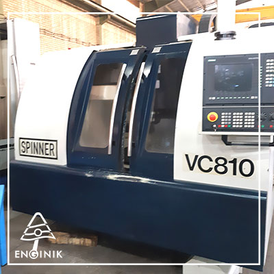 فروش دستگاه CNC فرزعمودی 3محور Spinner آلمان مدل VC810 | انجینیک