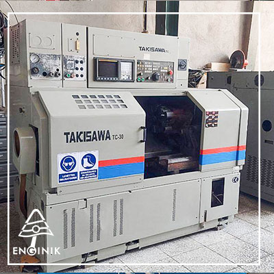 فروش دستگاه cnc تراش افقی 2محور TAKISAWA ژاپن مدل TC-30 | انجینیک
