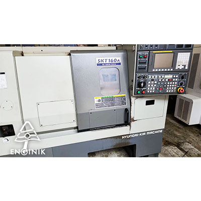 فروش دستگاه cnc تراش افقی 2محور HYUNDAI کره مدل SKT 160A | انجینیک