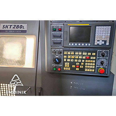 فروش دستگاه cnc تراش افقی 2محور HYUNDAI کره مدل SKT 280L | انجینیک