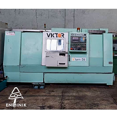 فروش دستگاه cnc تراش افقی 2محور VICTOR تایوان مدل VTURN-26 | انجینیک