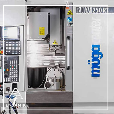 فروش دستگاه CNC فرزعمودی 5محور MUGA ایتالیا مدل RMV250 RT | انجینیک