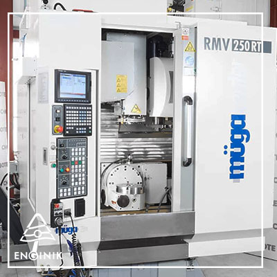 فروش دستگاه CNC فرزعمودی 5محور MUGA ایتالیا مدل RMV250 RT | انجینیک