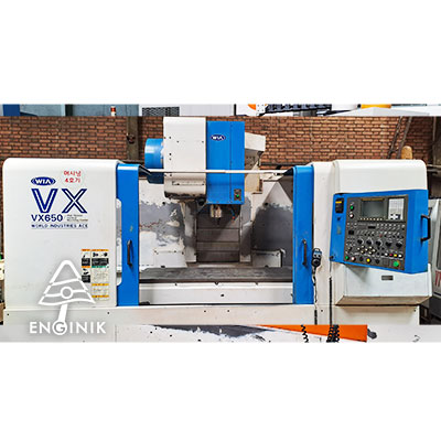 فروش دستگاه CNC فرزعمودی 3محور HYUNDAI کره مدل WIA VX650 | انجینیک