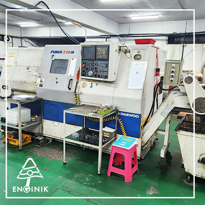 فروش دستگاه cnc تراش افقی 2محور DAEWOO کره مدل PUMA 230M - YOM