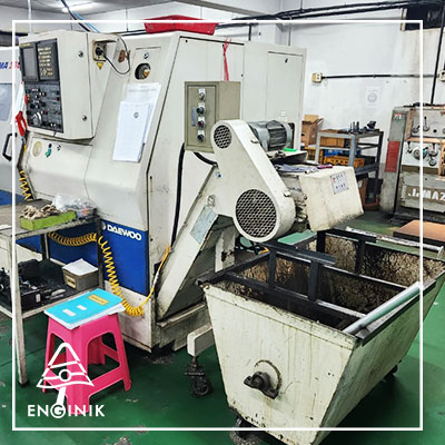 فروش دستگاه cnc تراش افقی 2محور DAEWOO کره مدل PUMA 230M - YOM